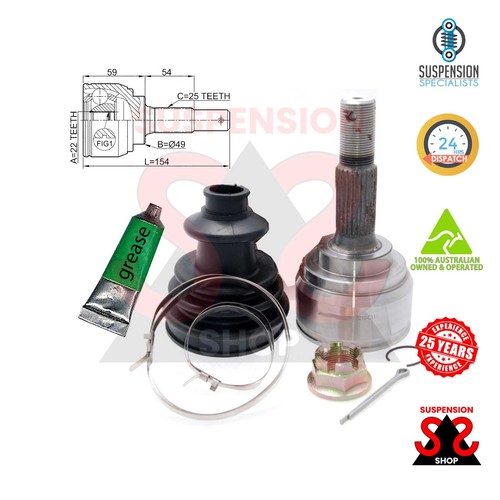 Front Axle Cv Joint Kit, Drive Shaft Suit NISSAN Note 1.6 NOTE (E11 ...