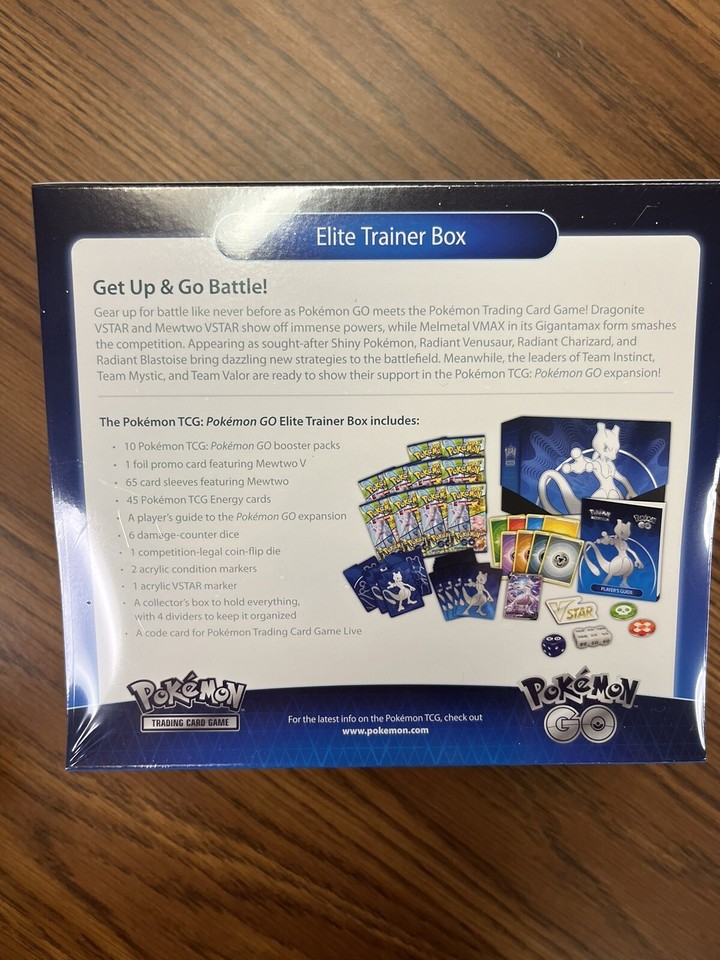 Pokemon GO Elite Trainer Box ETB 10 Booster Packs Mewtwo - New Factory ...
