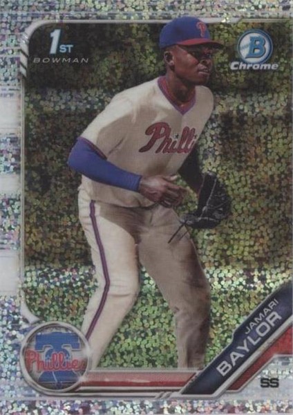 2019 Bowman Draft - Chrome Sparkles Refractor #BDC-41 Jamari Baylor (RC ...