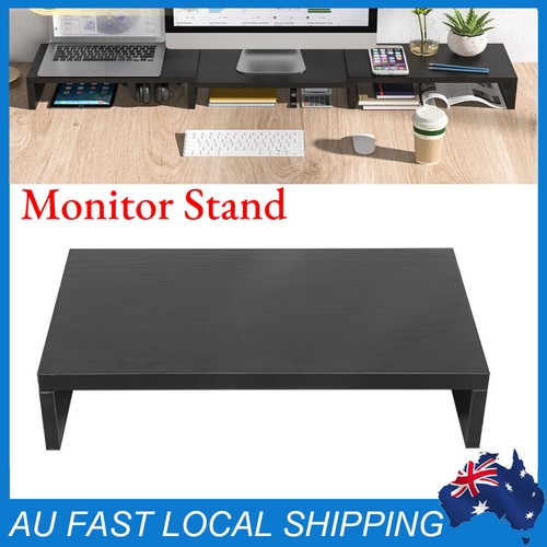 Wooden Monitor Stand Computer Monitor Riser Desktop Organizer Display ...