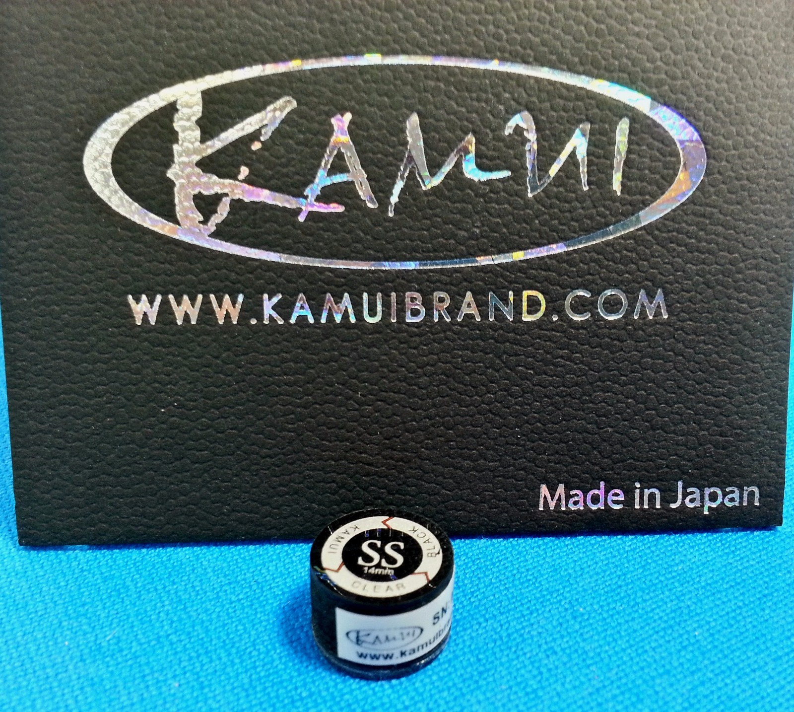(1) Genuine SS KAMUI BLACK CLEAR Pool Cue Tip ( SUPER SOFT ) - w ...