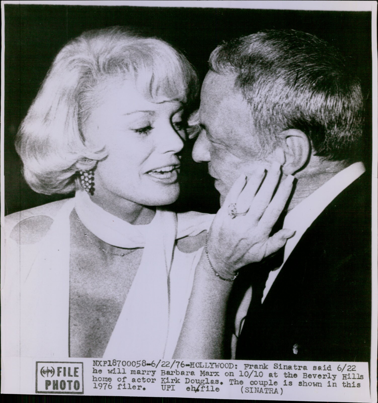 Frank Sinatra And Barbara Marx Wedding