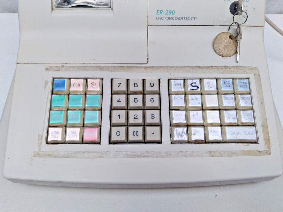 SAMSUNG Sam4s ER-290 Cash Register - Powers on - E1 Error Code - USED ...
