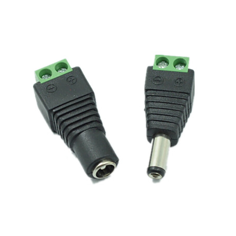 Waterproof DC Male Female Power Connector Cord Adapter Plug Jack Socket ...