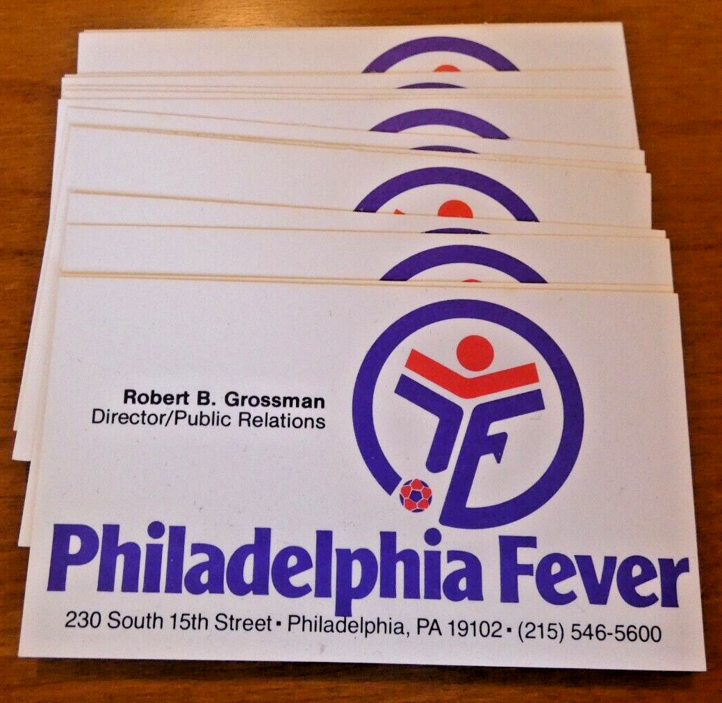 1978-82 PHILADELPHIA FEVER - Original Team Business Cards (14) - MISL ...