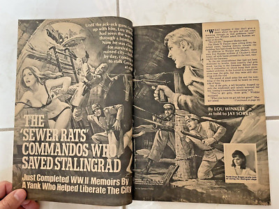 1973 MAN'S WORLD Men’s Pulp Nazi Magazine Sex, Pinups Adventure Combat ...