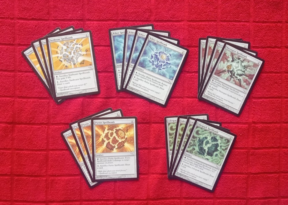 20 Card Spellbomb - Mirrodin - NM/SP - 4x of each - Sets - Magic MTG | eBay