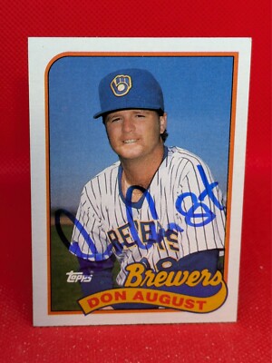 AUTOGRAPH on card: Don August 1989 Topps #696 | eBay