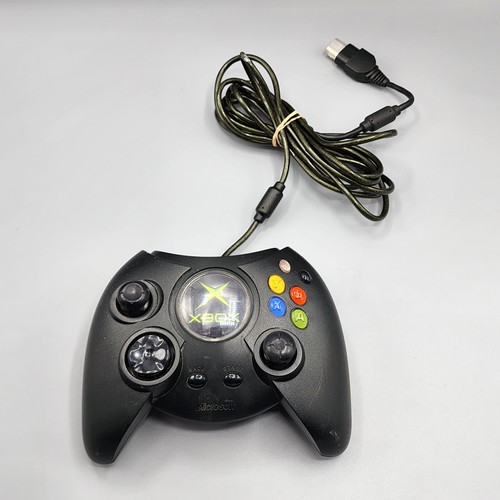 Original Xbox OEM "DUKE" Black Controller W/ Breakaway Cable! TESTED | eBay
