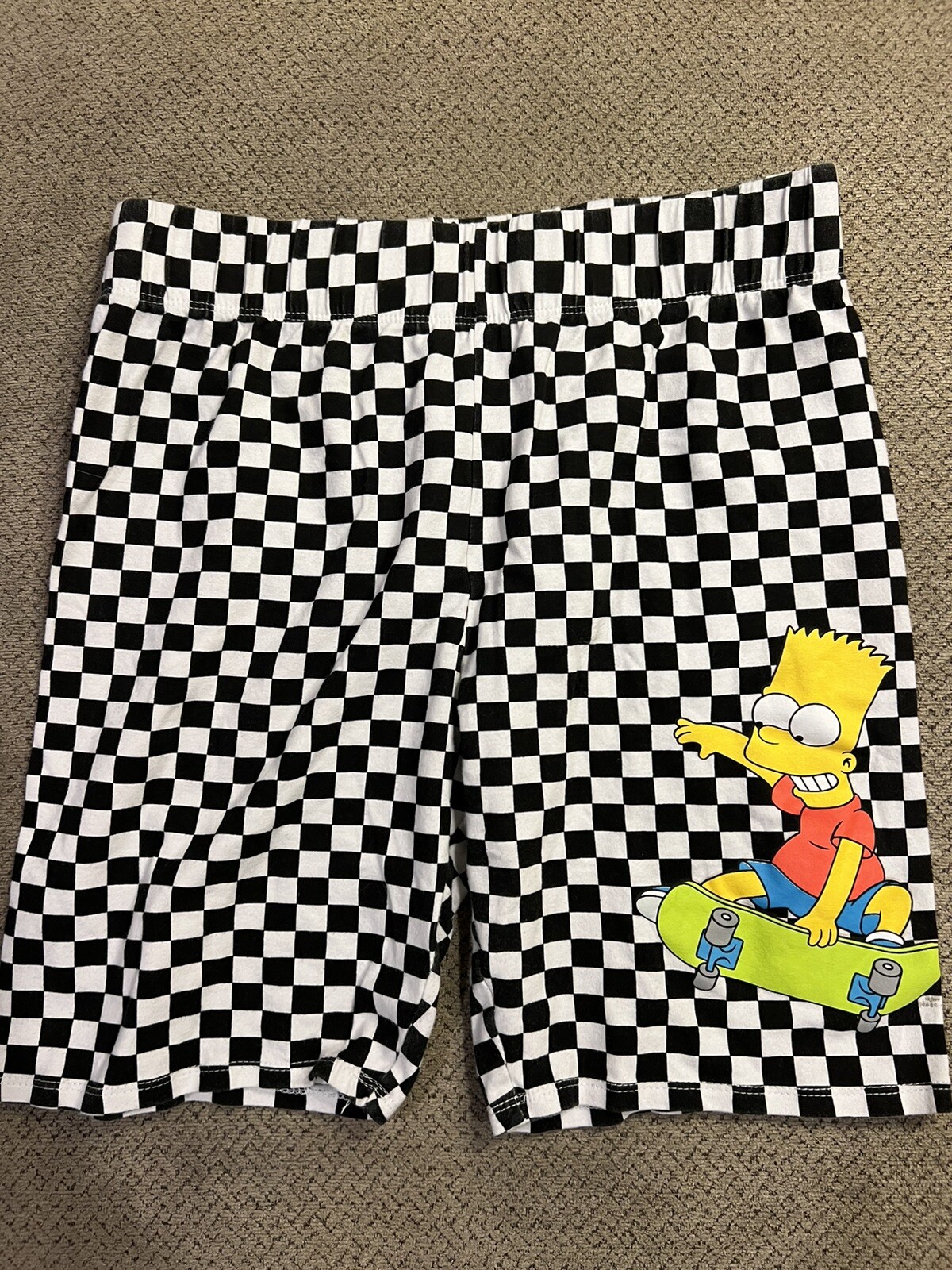 Mens Vintage Bart Simpson Cotton Spandex Tights Compr… - Gem