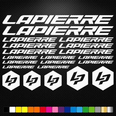 LAPIERRE - KIT Vinyl Decals Stickers Sheet Bike Frame Cycle Cycling ...