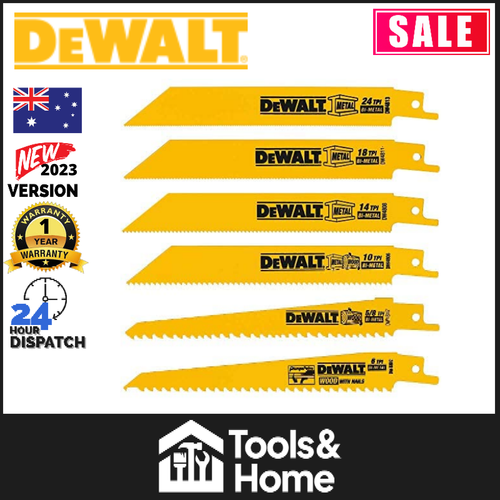 DeWALT 6-Pc Metal & Woodcutting Reciprocating Recip Saw Blade - DW4856 ...