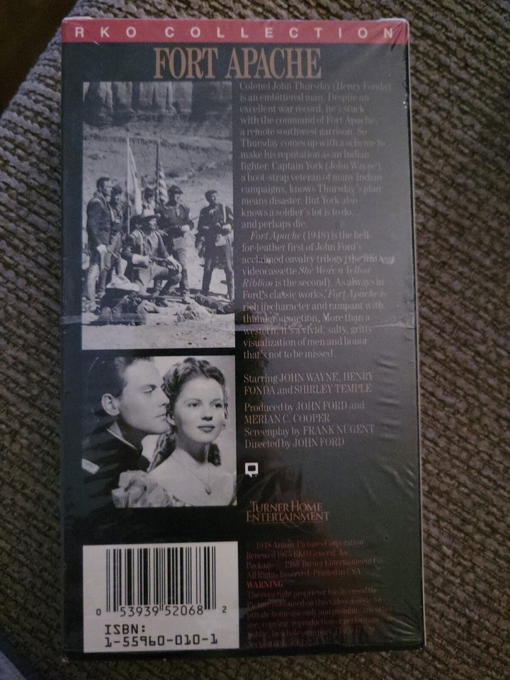 Fort Apache VHS 53939520682| eBay