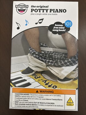 The Original Potty Piano w/Song Book Bigmouth Inc Keyboard Toilet Mat ...