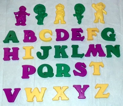 Vintage Barney Magnetic Letters Refrigerator | Grelly USA