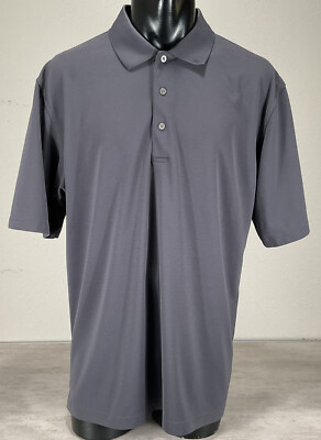 Roundtree Yorke Short Sleeve Performance Polo Shirt XLT TALL Purple | eBay