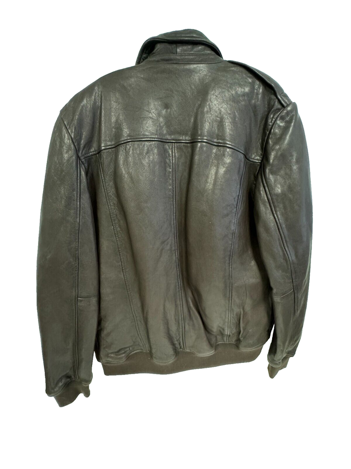 Buffalo Jackson GLENWOOD LEATHER DRIVING JACKET L PROTO Brown 100% ...