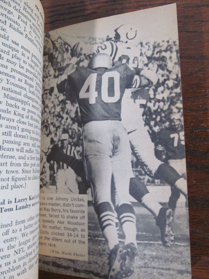 Vtg 1960 Pro Football Book Compliments Grain Belt Beer Brewing Co ...