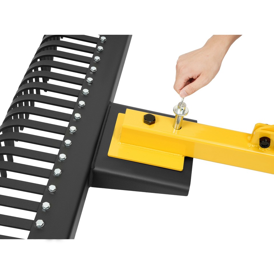 3 Point 60'' Landscape Rock Rake for Cat 1 Tractor Attachment Soil ...