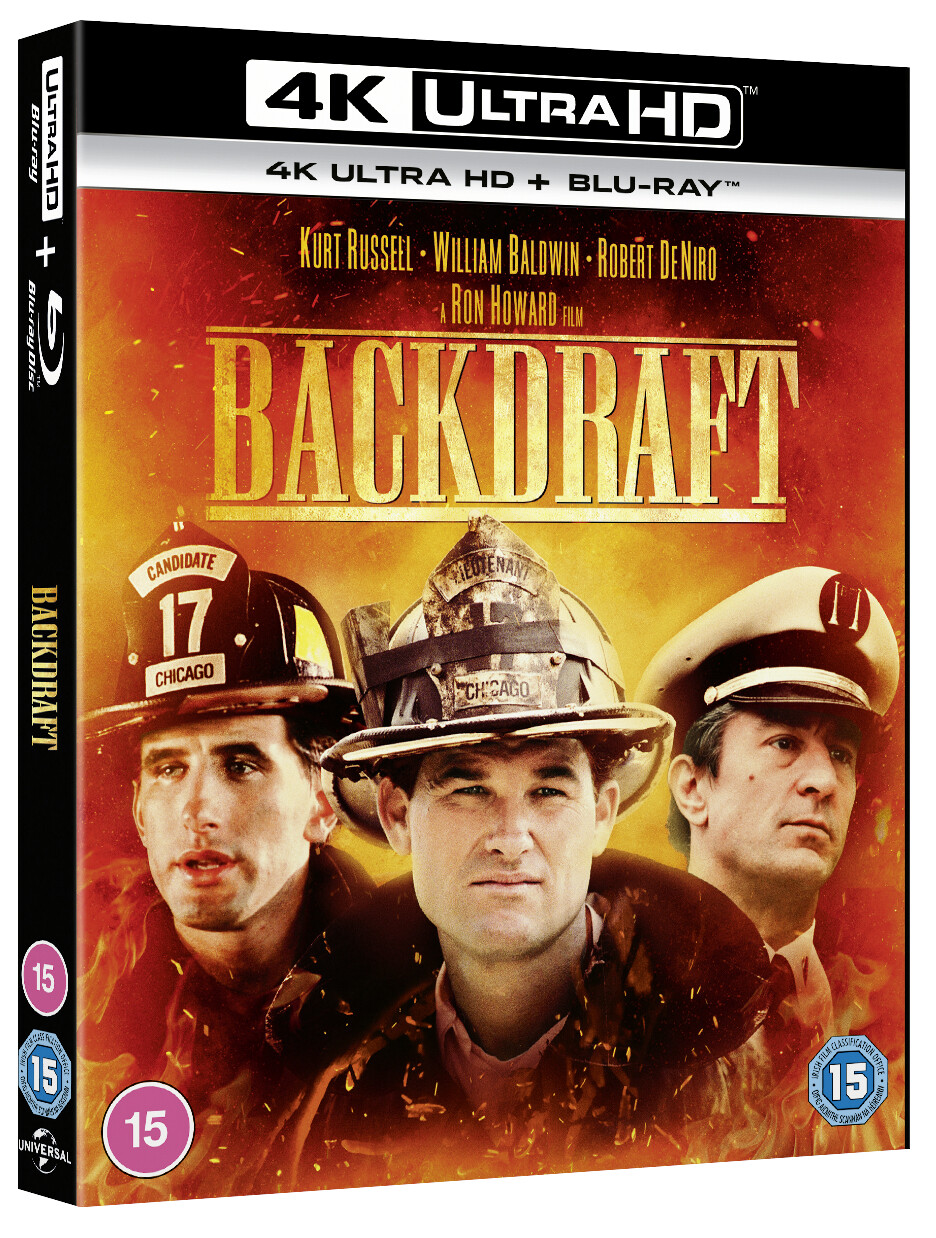 Backdraft (4K UHD Blu-ray) Scott Glenn Jennifer Jason Leigh Rebecca ...