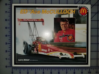 1993 Top Fuel Mc Donalds Ed Ace McCulloch Racing Brochure Sheet | eBay