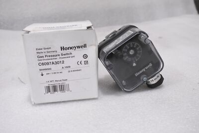 HONEYWELL C6097A3012 GAS PRESSURE SWITCH 120/240 VAC 1/4" NPT PIPE ...