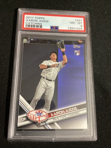 2017 Topps Baseball Aaron Judge Rookie Catching PSA 8 | eBay