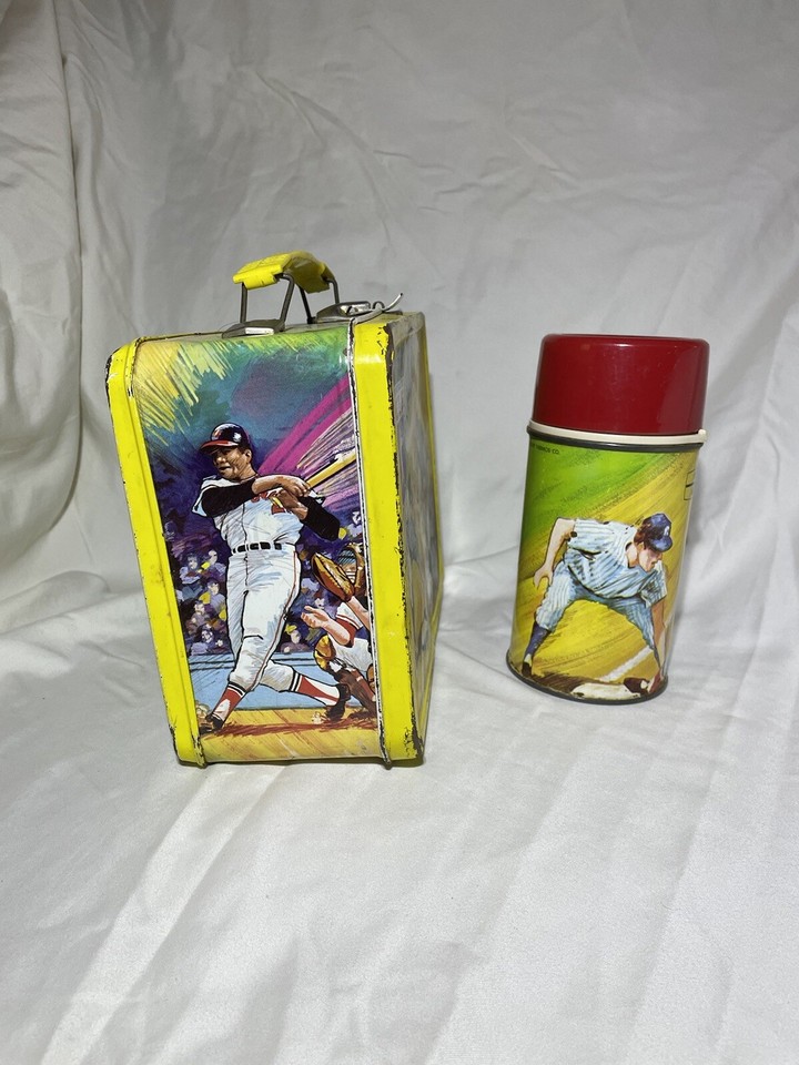 Vintage 1968 MLB Lunch Box w/ Thermos | eBay