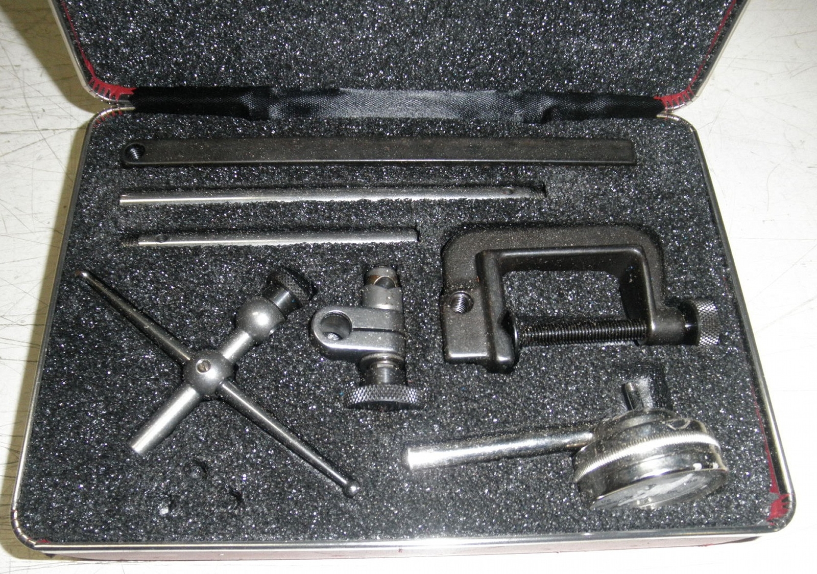 Starrett 196A1Z 5210-01-397-3022 Dial Test Indicator with 7 Piece Mount ...