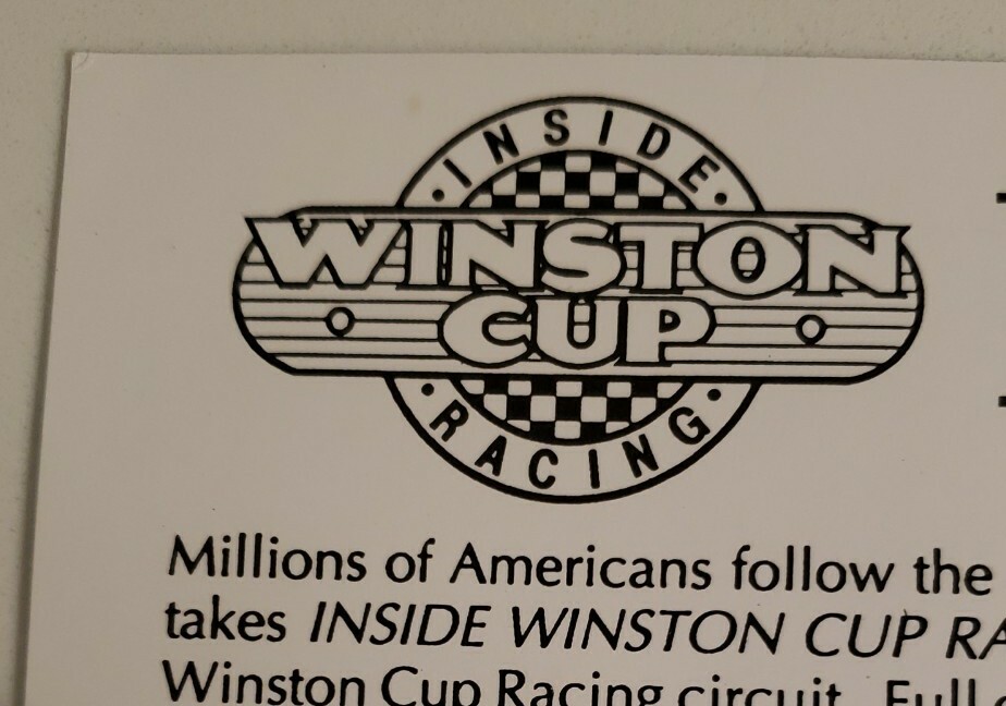 Ned Jarrett NASCAR HALL OF FAMER Inside Winston Cup Racing Autographed ...