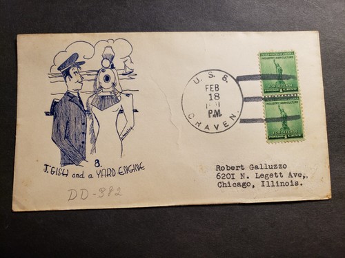 Destoyer USS CRAVEN DD-382 Naval Cover 1941 TOMBLING Cachet | eBay