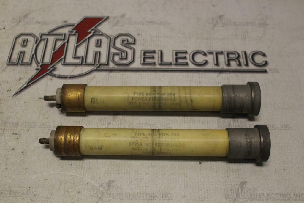 Westinghouse Style No 423D814A35 15.5 KV Fuse POWER FUSE REFILL RBA-RDB ...