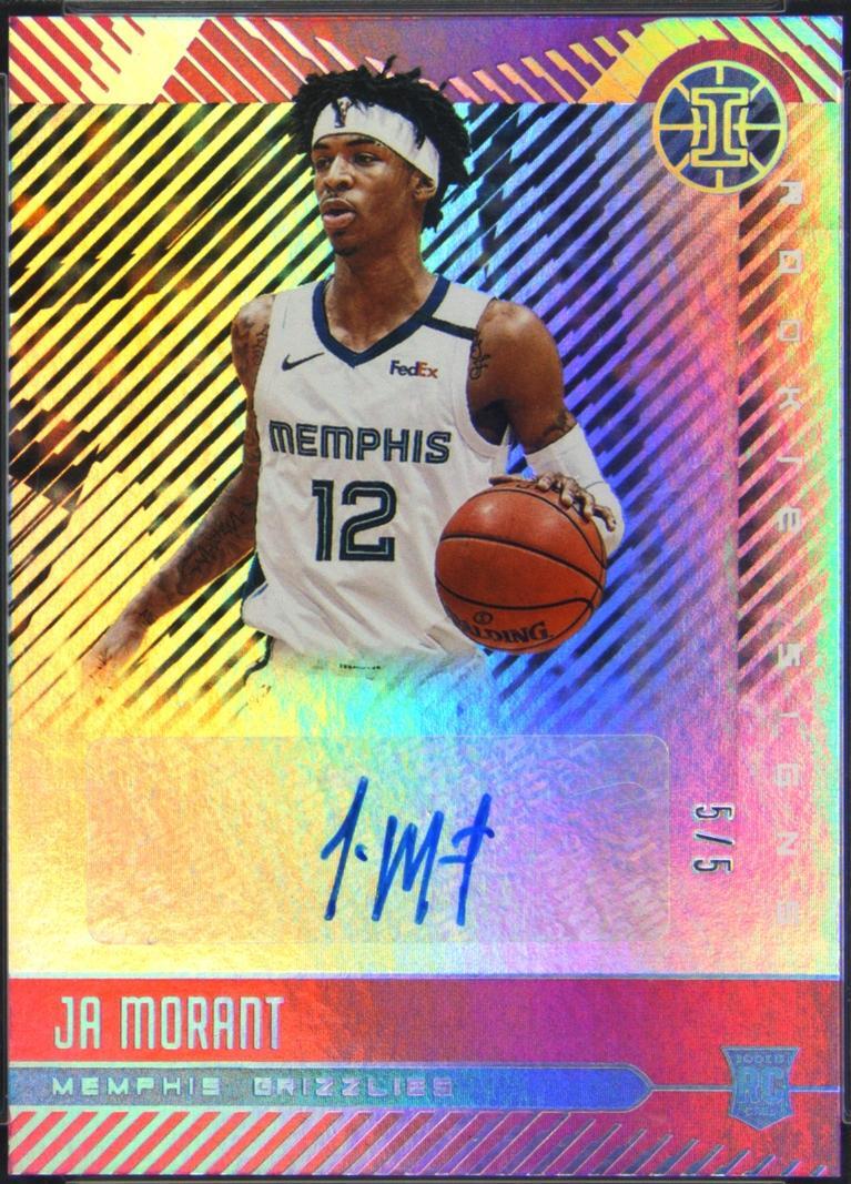 2019-20 Panini Illusions - Rookie Signs Ja Morant #RS-JMT Pink /5 (AU ...