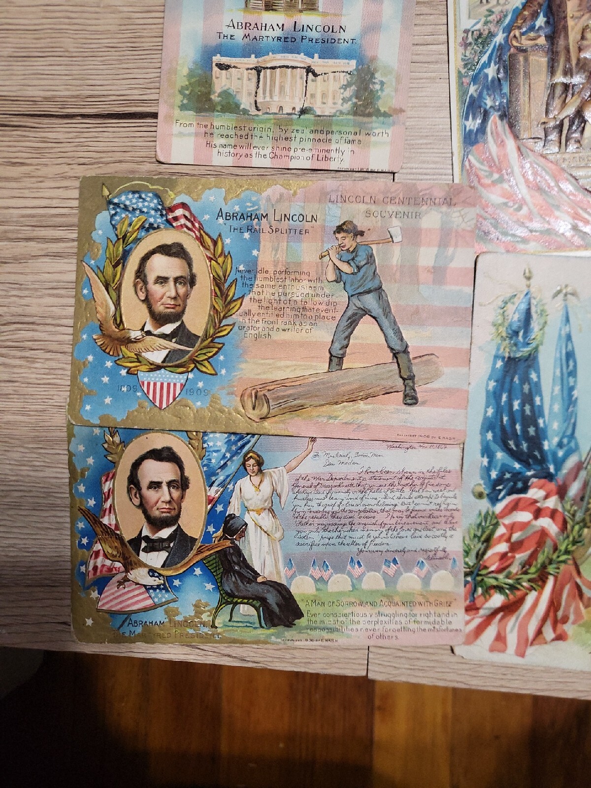 6 - 1908 Vintage Nash Lincoln’s Birthday , Centennial Postcards - Life ...