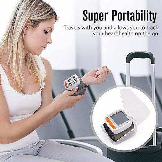 Automatic Wrist High Blood Pressure Monitor BP Cuff Machine Sensor ...