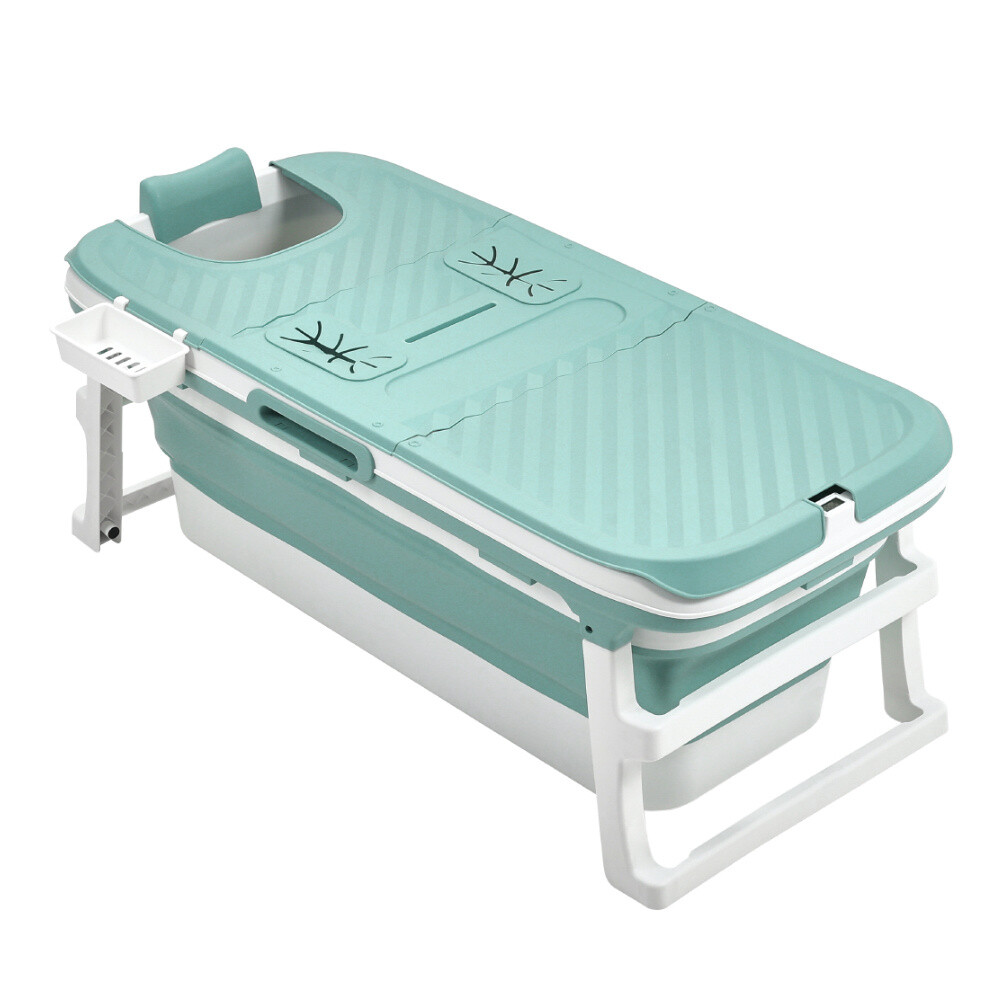 Folding Bathtub Portable Bath Tub Adult Spa Plastic Sauna Shower Barrel ...