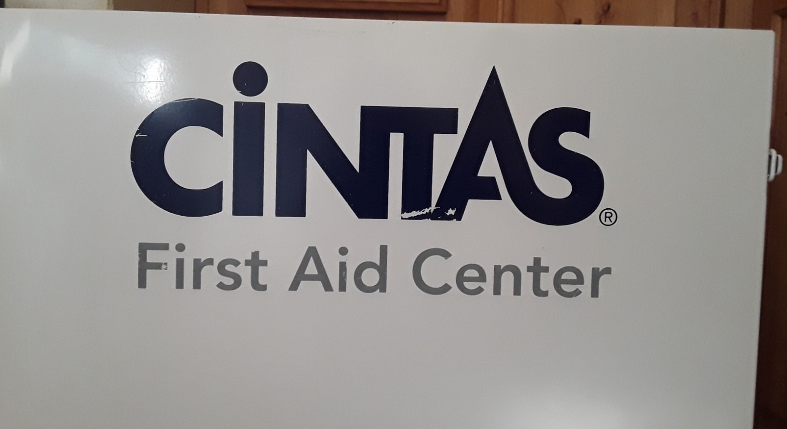 CINTAS Commercial First Aid Center Kit EMPTY Metal Cabinet Four-Shelf ...