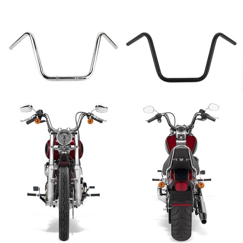 7/8" 22mm Motorcycle Handlebar High-Rise Drag Bar for Cruiser Chopper ...