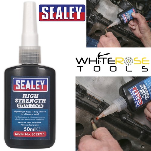 Sealey Stud Lock High Strength 50ml Glue Metal Adhesive Bolt Thread Nut ...