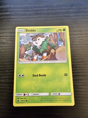 Skiddo - Sun & Moon: Crimson Invasion (10/111) - Near Mint - Pokemon ...