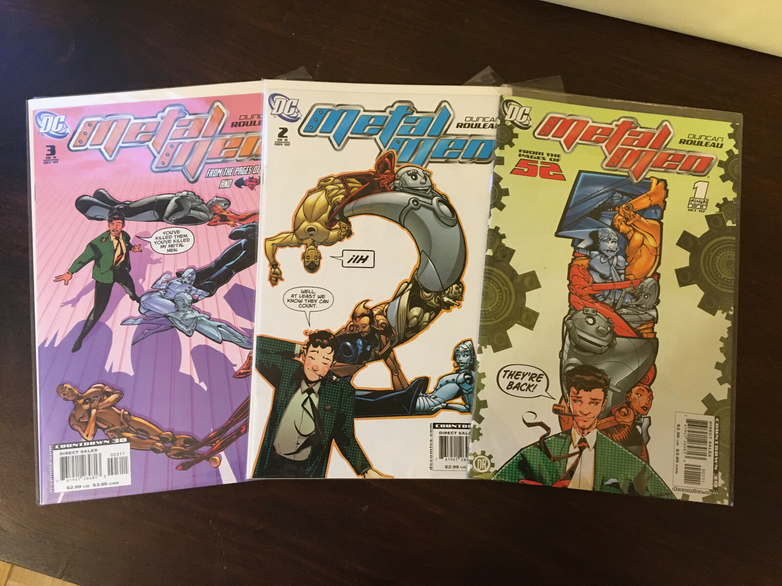 Metal Men, DC Comic Book Lot of 3, No. 1, 2, 3, 2007 | eBay