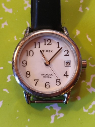 Timex Indiglo WR 30m Silver Toned Unisex Watch Face Untested | eBay