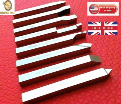 Pre Formed Tools Bits HSS IMPERIAL Lathe Form Tool 8 PCS Set Square ...