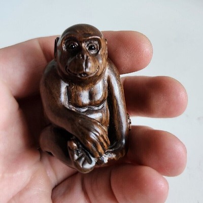 Netsuke - Monkey Signed