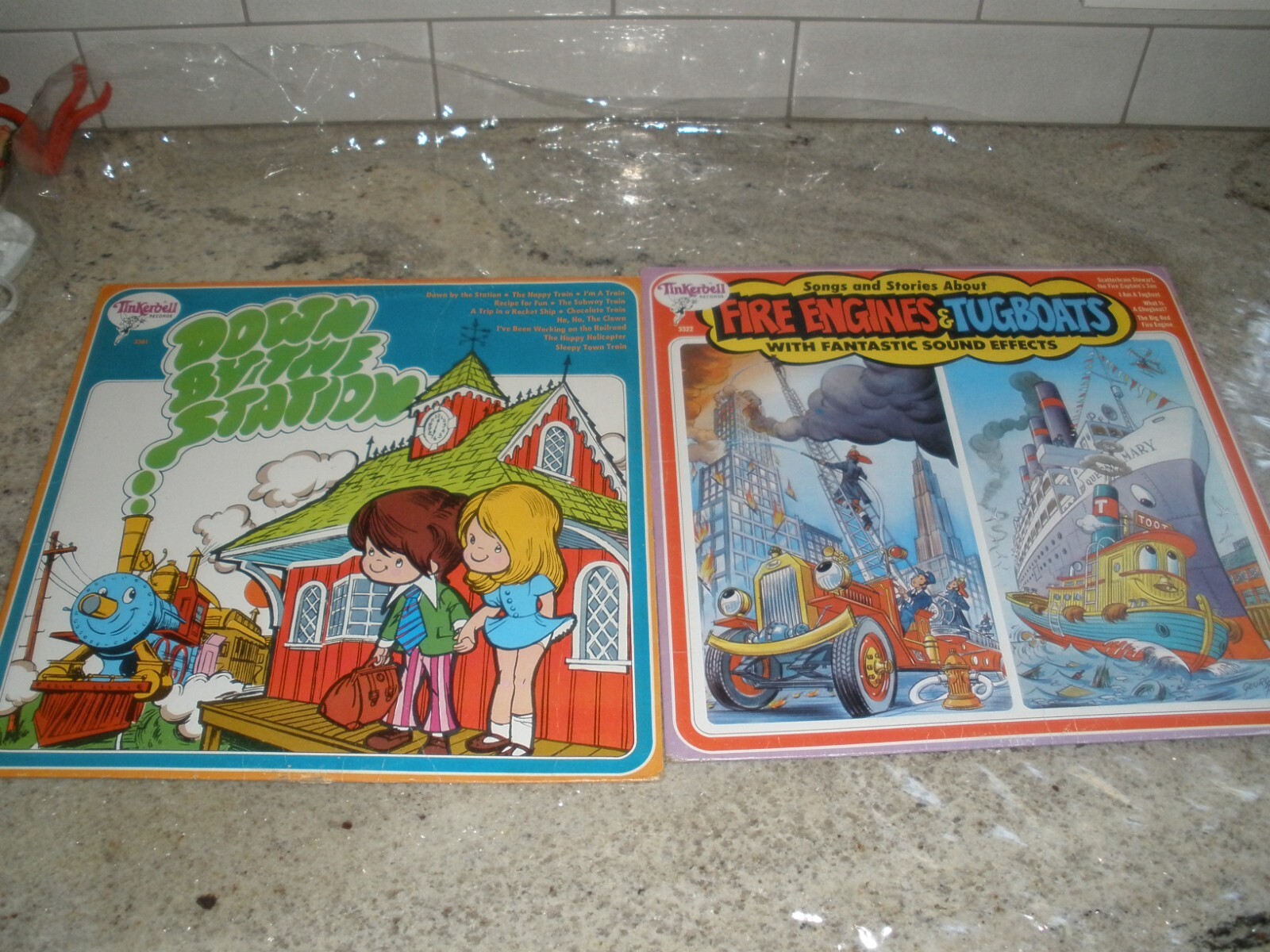 TINKERBELL RECORDS DOWN BY THE STATION & FIRE ENGINS TUGBOATS RECORDS ...