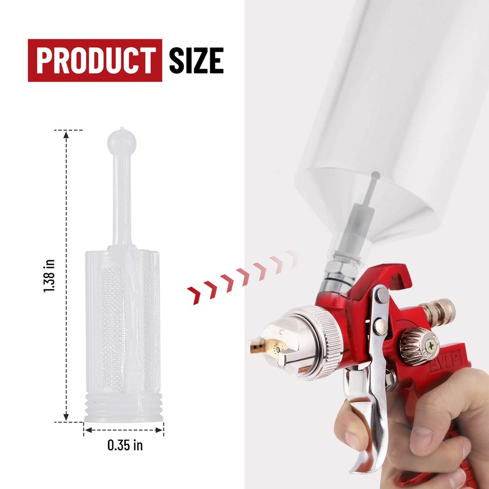 Paint Spray Gun Cup Adapter Fit for PRO-44 PRO-88 HVLP W400LV Spray Gun ...