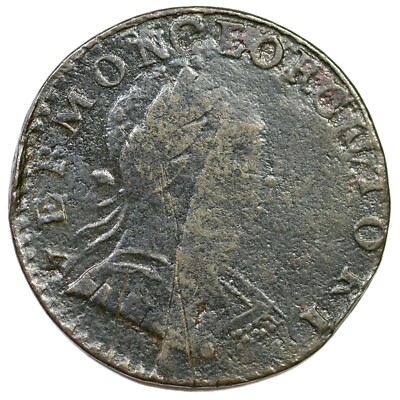 1788 RR-18 R-4+ Over Struck Vermont Colonial Copper Coin | eBay