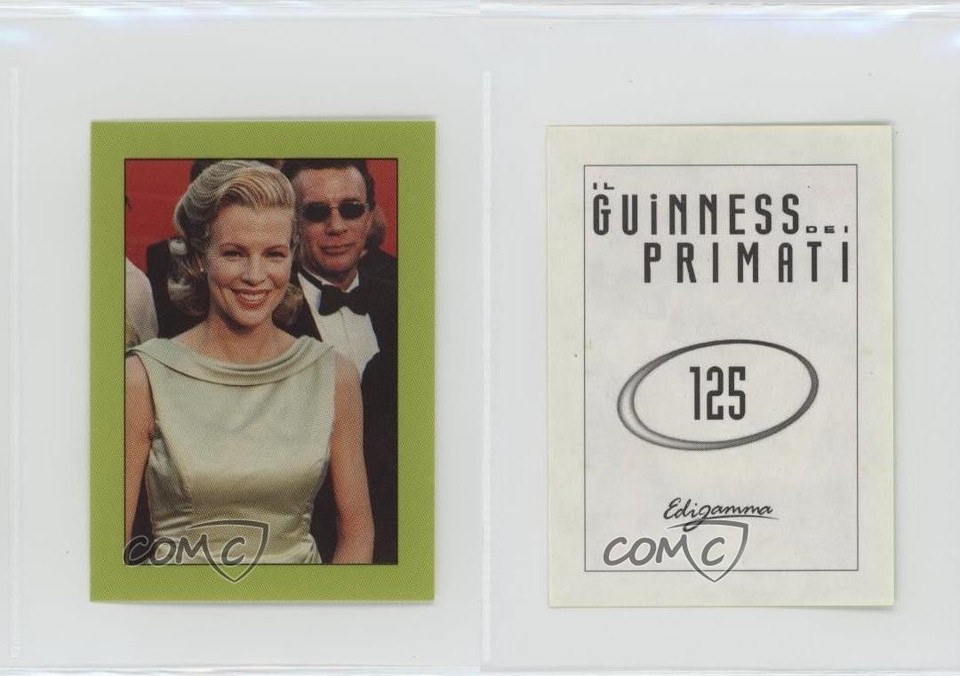 1999 Edigamma Il Guinness dei Primati Stickers Kim Basinger #125 07oj ...