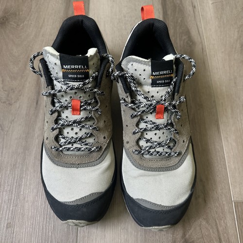 Merrell Speed Solo Mens Boots Sz 11 Black Boulder Leather Waterproof ...