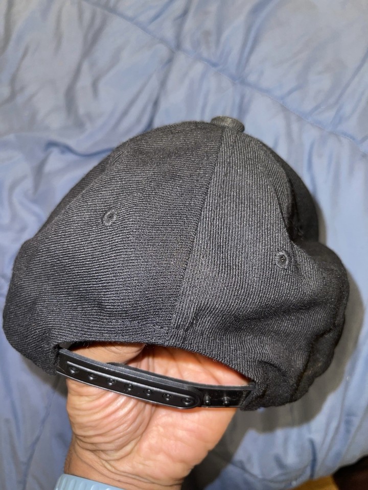 Equinox Solid Black Baseball Cap Strap Back with Austin Logo Adjustable ...